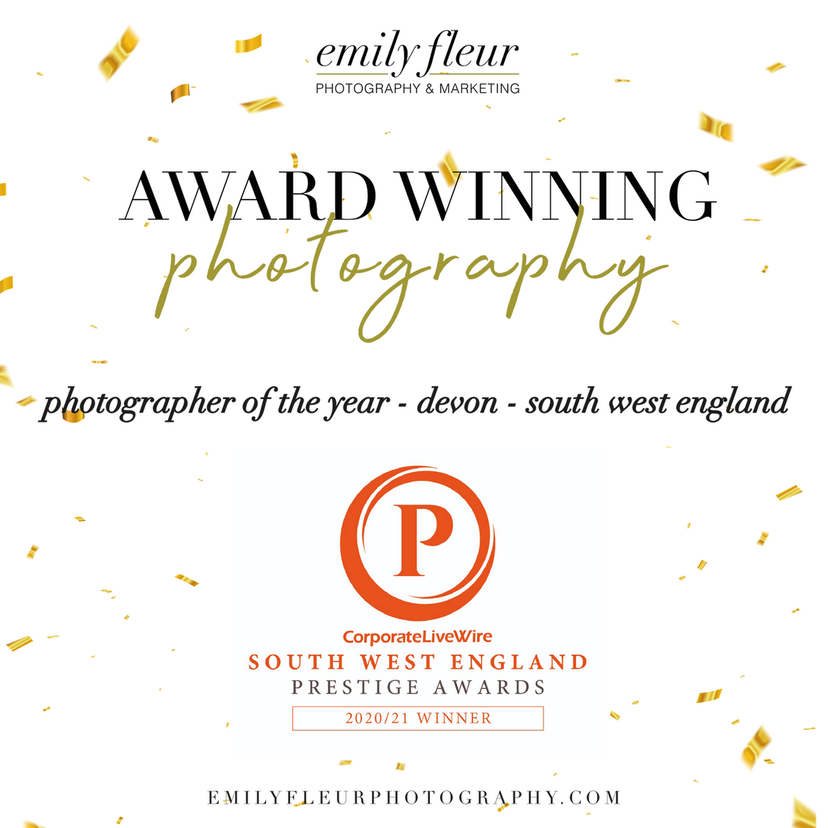 PHOTOGRAPHER OF THE YEAR – Emily Fleur Photography & Marketing